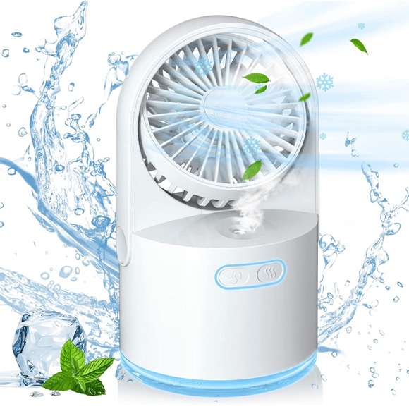 Other | Desk Misting Fan Portable Table Fan With Water Tank And 7 ...